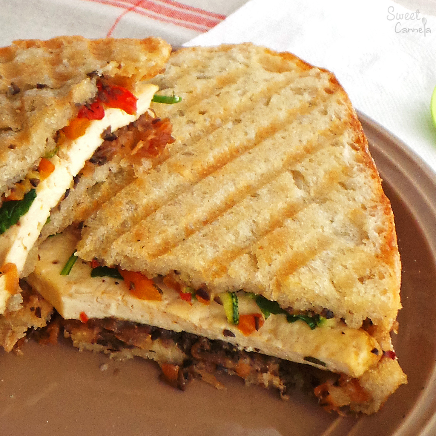Roasted Tofu and Vegetable Panini » Sweet Cannela
