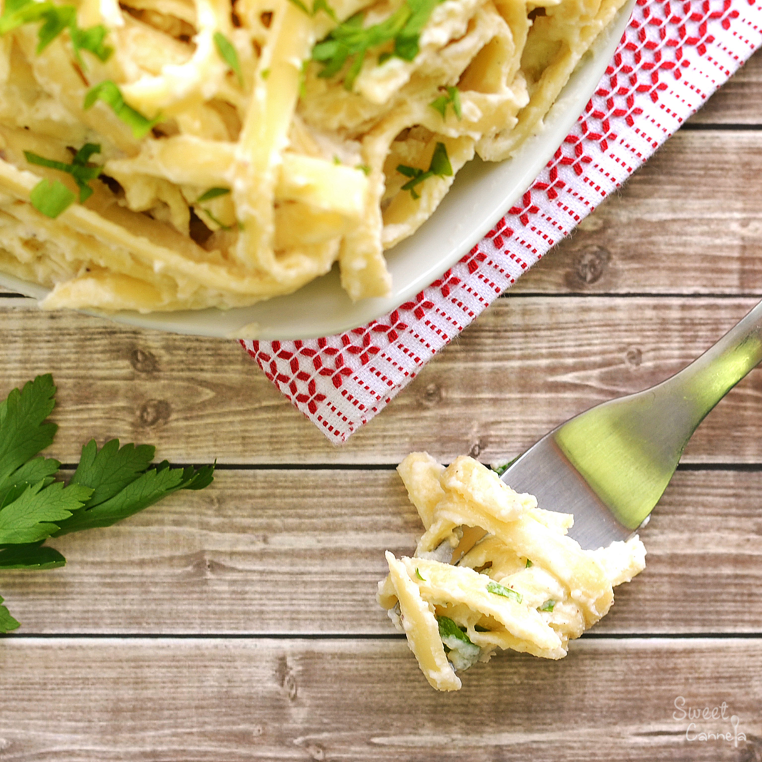 Skinny Alfredo Pasta – Pasta Alfredo Light » Sweet Cannela