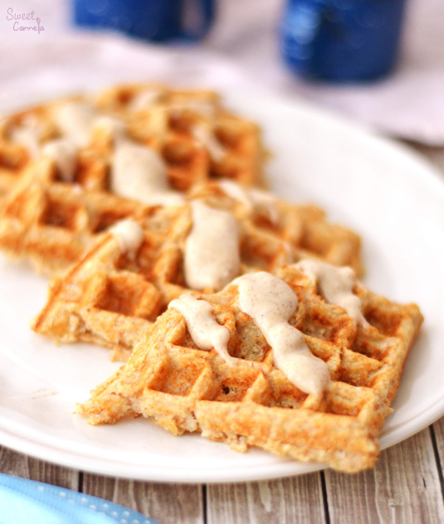 Tofu Waffles with Baked Banana Sauce – Waffles de Tofu con Salsa de ...