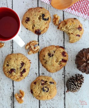 Cranberry, Walnut & Orange Cookies – Galletas de Arándano, Nueces y ...